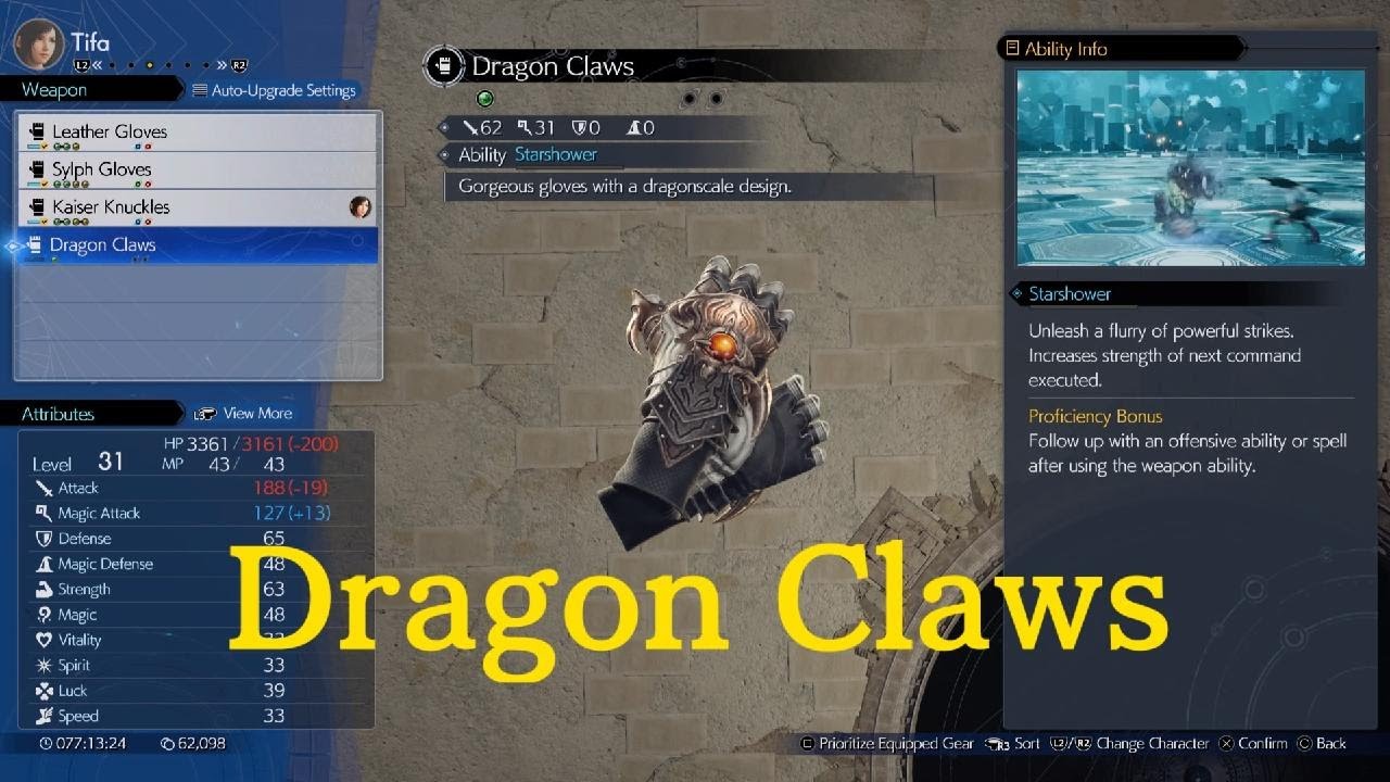 Dragon Claws Ff7 Rebirth