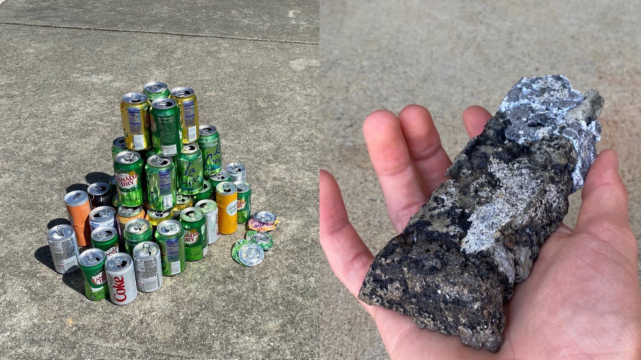 Melting Cans into an Ingot *NOT PRETTY* - YouTube