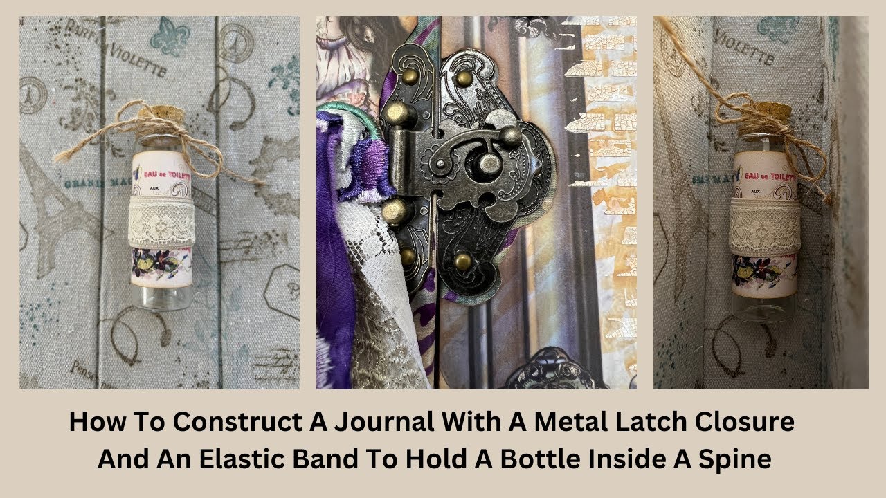 Construct A Journal With A Metal Latch Closure & An Elastic Band To ...