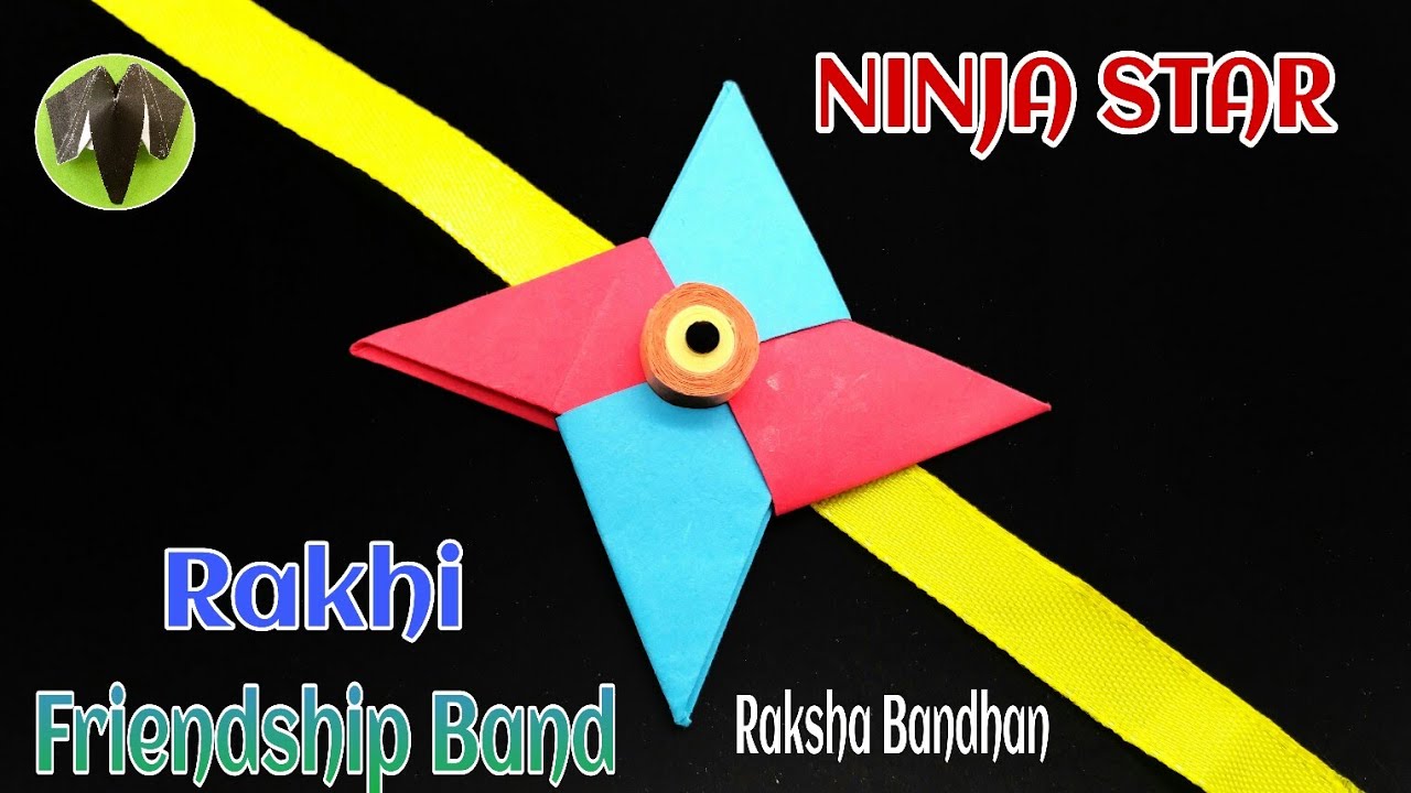 Ninja Star Blade Rakhi | Friendship Band - Raksha Bandhan| DIY ...