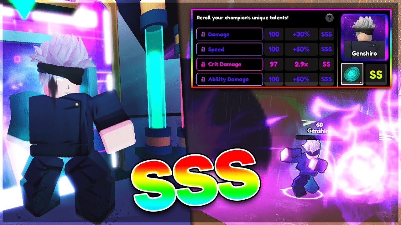 LIMITLESS GOJO *SSS* STAT WILL MAKE YOU OP! Anime Champions Simulator ...