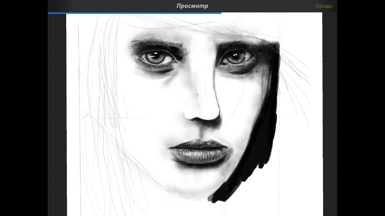 Drawing high reality girl - YouTube