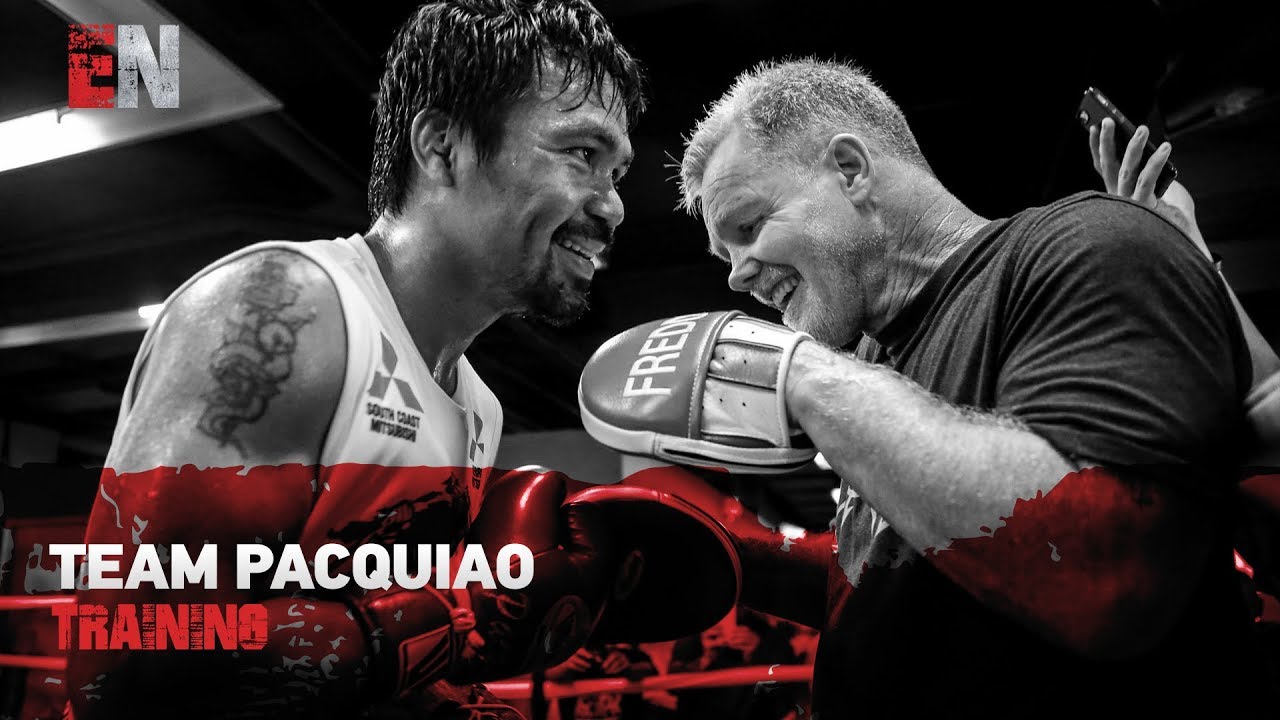 TEAM PACQUIAO in camp for Broner training in Los Angeles - Esnews - YouTube
