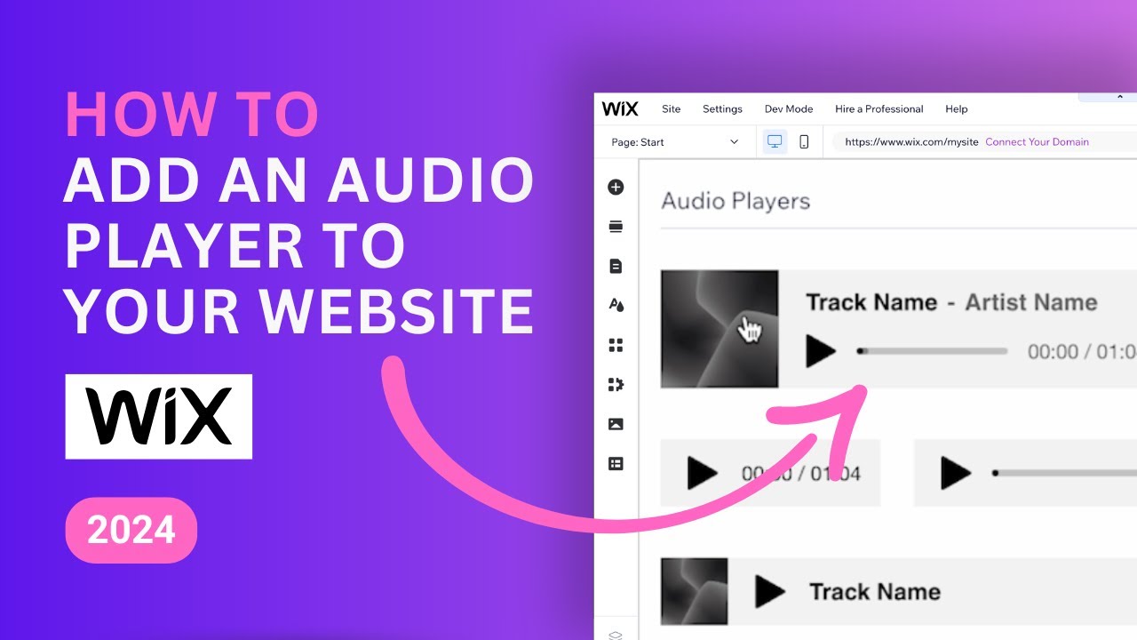 How to Add an Audio Player to Your Website in Wix – 2024 Beginner ...
