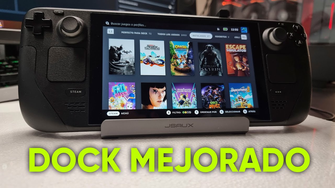 Este DOCK de JSAUX es el MEJOR para la Steam Deck (VERSIÓN MEJORADA) 🔥 ...