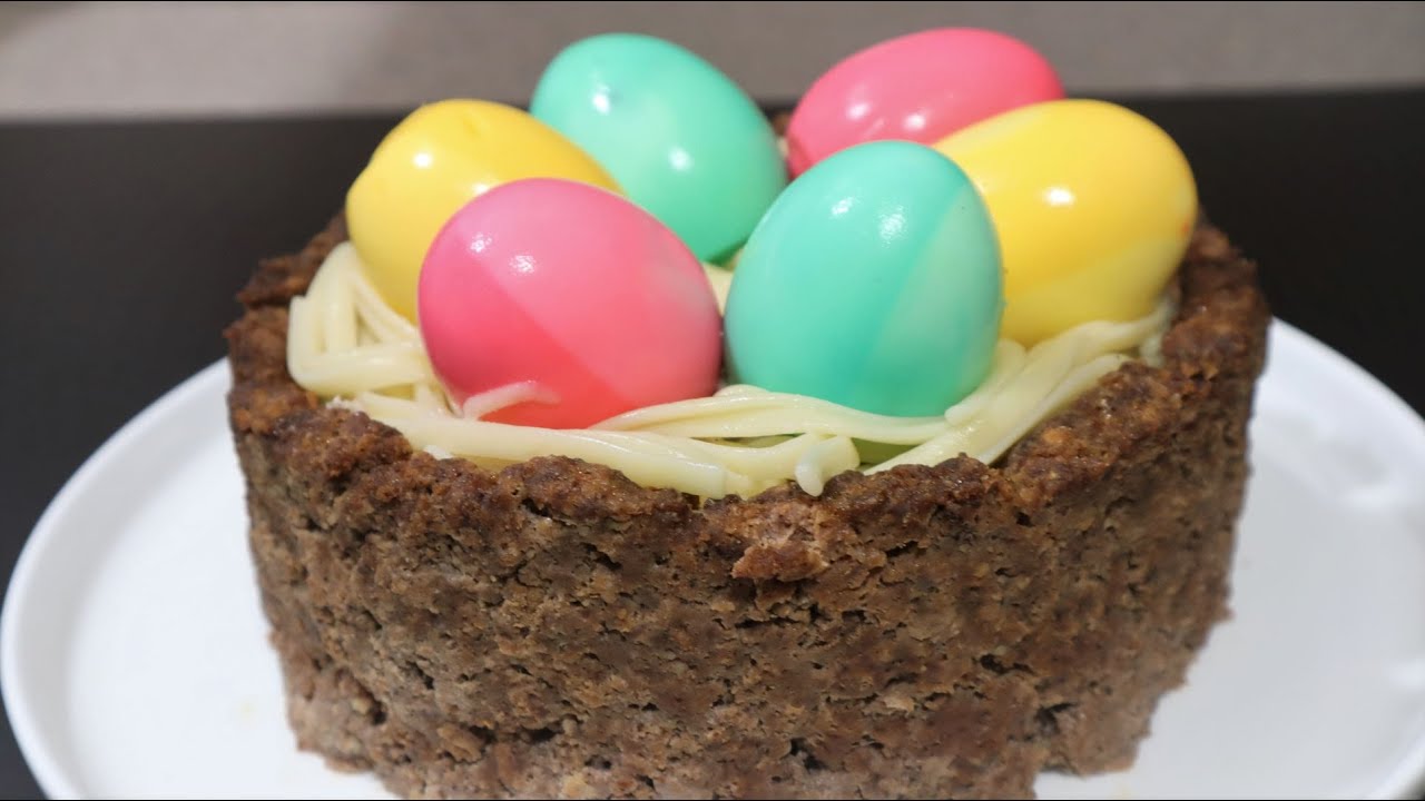 Easter Egg Nest with Pasta / Easter Dinner Recipe / Chana's Creations ...