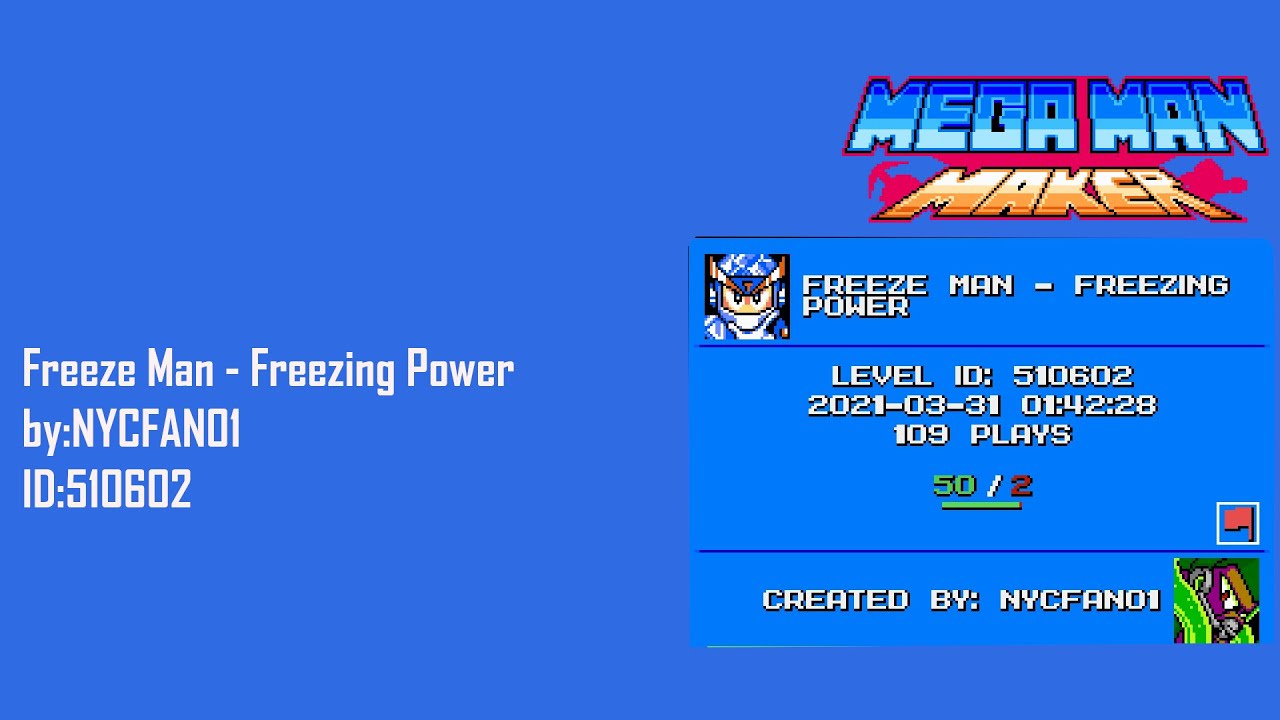 Mega Man Maker|Freeze Man - Freezing Power - YouTube