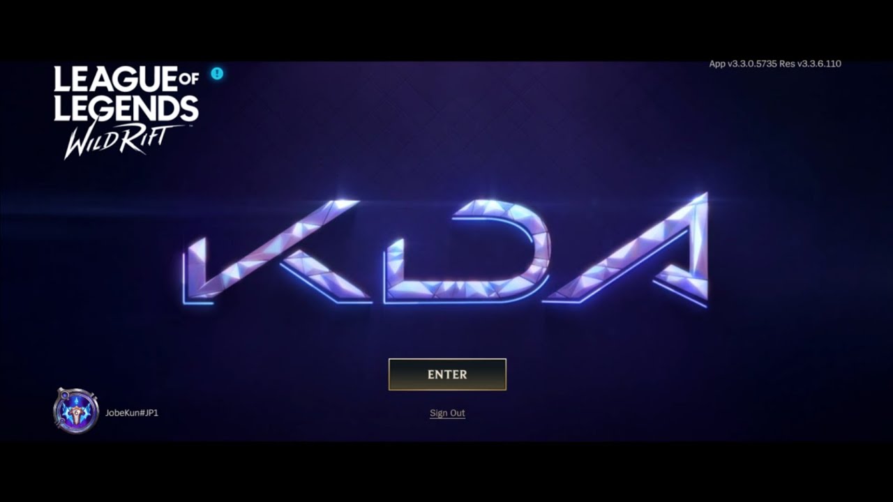 Enjoying the update with KDA Loading Screen - WILD RIFT - YouTube