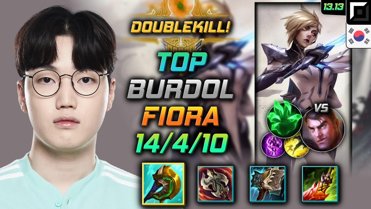 Fiora Top Build Burdol Divine Sunderer Grasp of the Undying - LOL KR ...