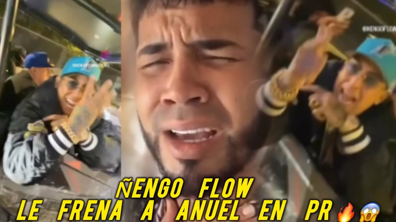 Ñengo flow le frena a anuel AA en puerto rico con su corrillo y anuel ...