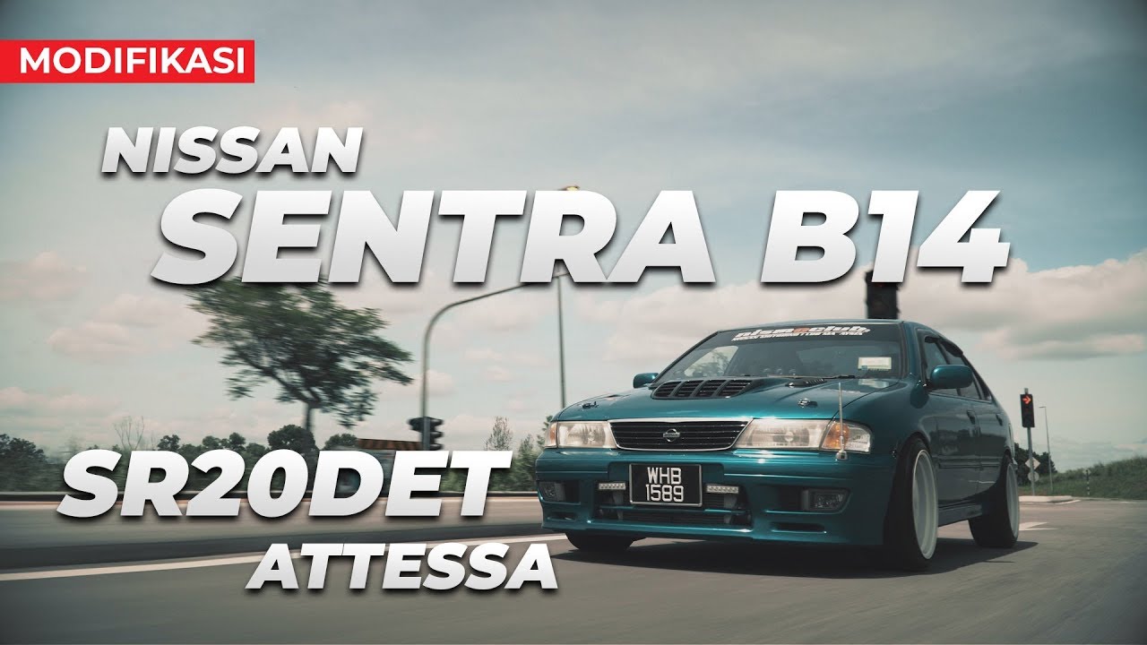 NISSAN SENTRA B14 SR20DET ATTESSA, TURBO AR65 - YouTube