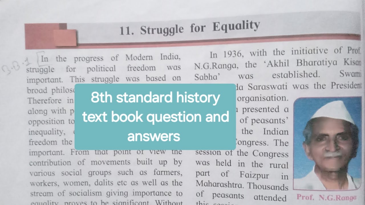 8th standard history textbook question answer chapter 11 Struggle For ...