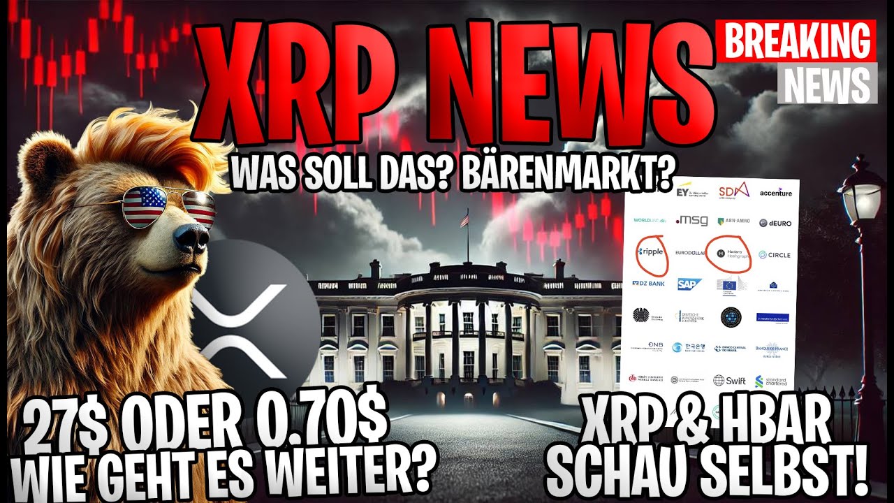 💥 XRP Ripple NEWS 💥Bärenmarkt 🐻 XRP 27$ oder 0,70$ HBAR & XRP Unglaublich Deutsch - YouTube