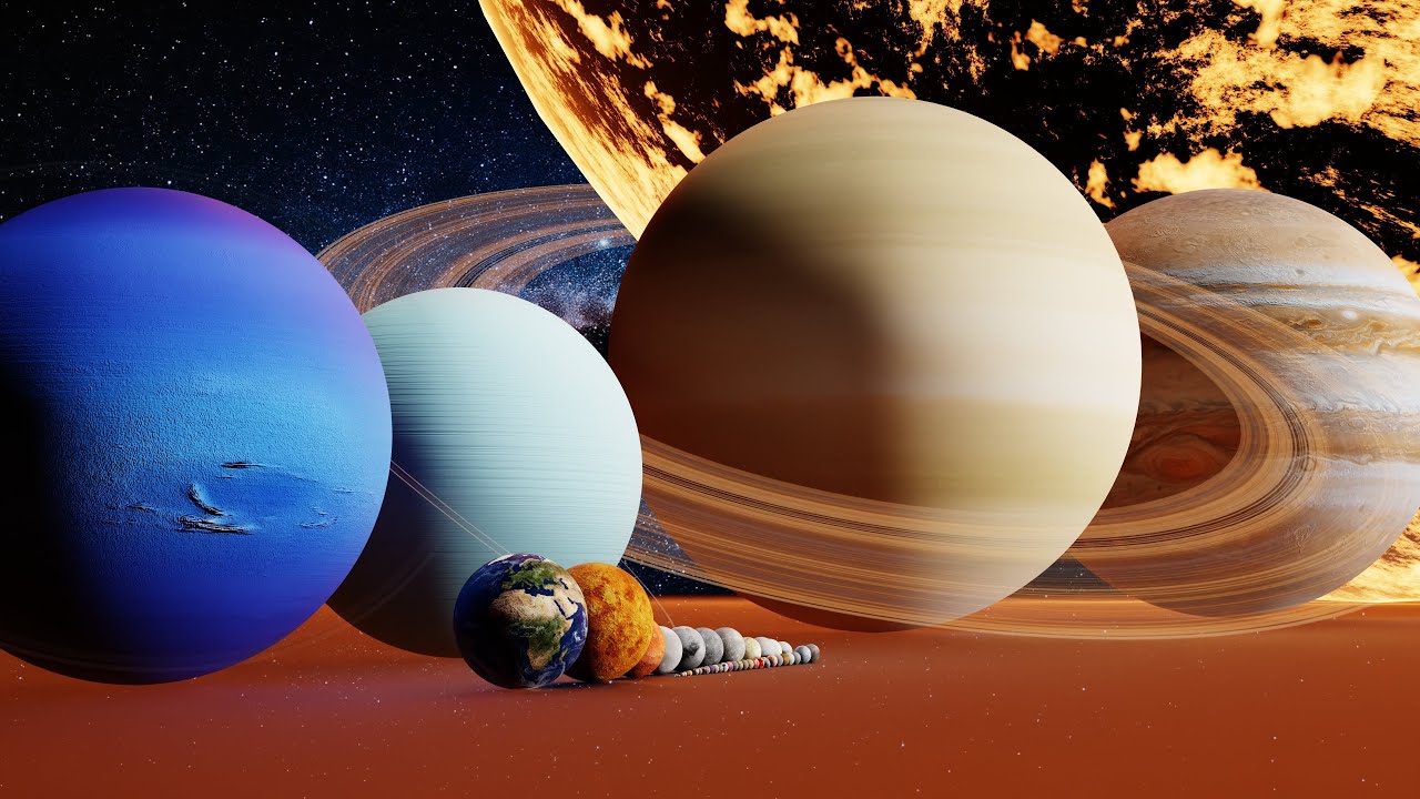Solar System 3D Size Comparison | 3D Animation! - YouTube