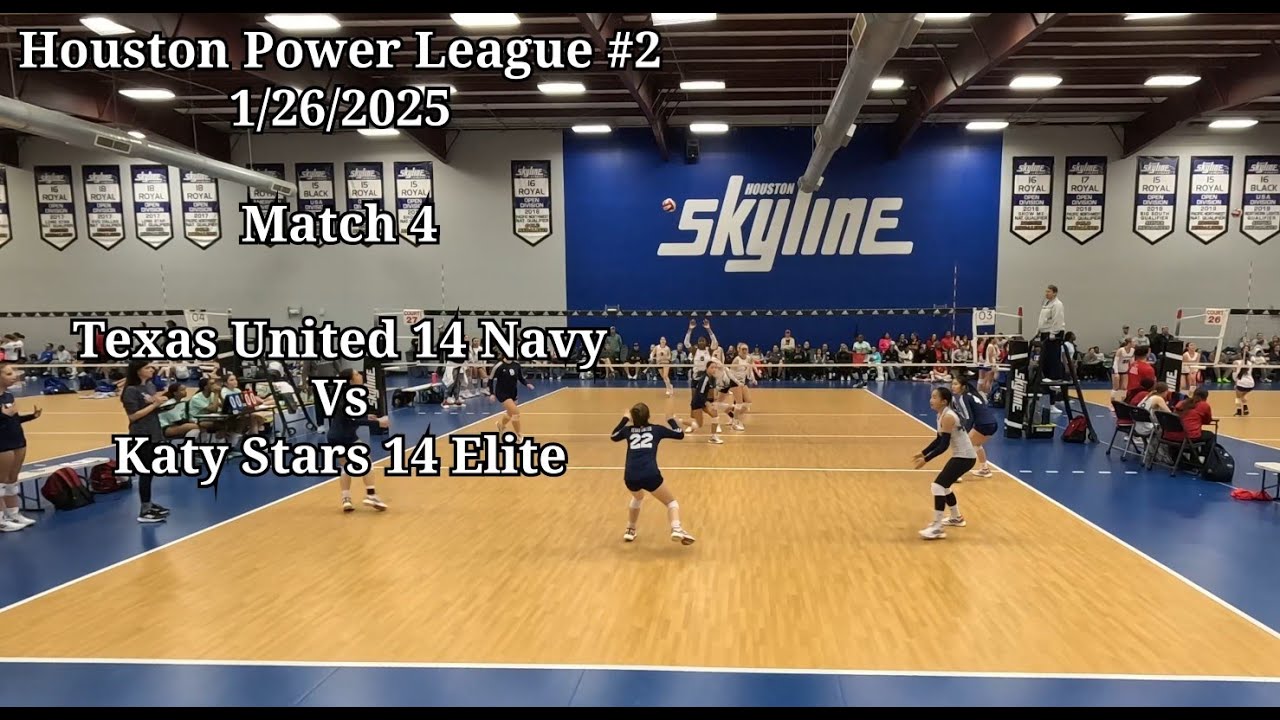 Houston Power League - 1/26/2025 - Match 4 - Texas United 14 Navy vs ...