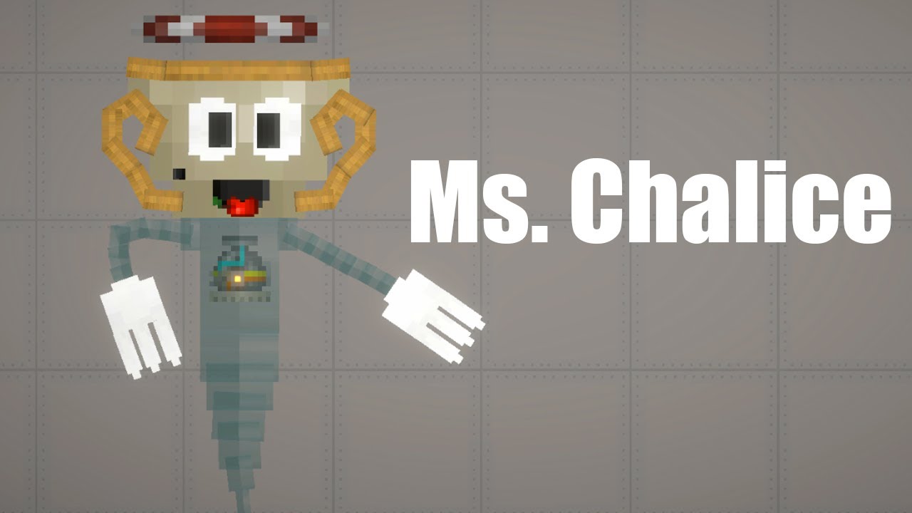 Ms Chalice ( Cuphead ) Tutorial in Melon Playground | People Playground | Kselebox - YouTube