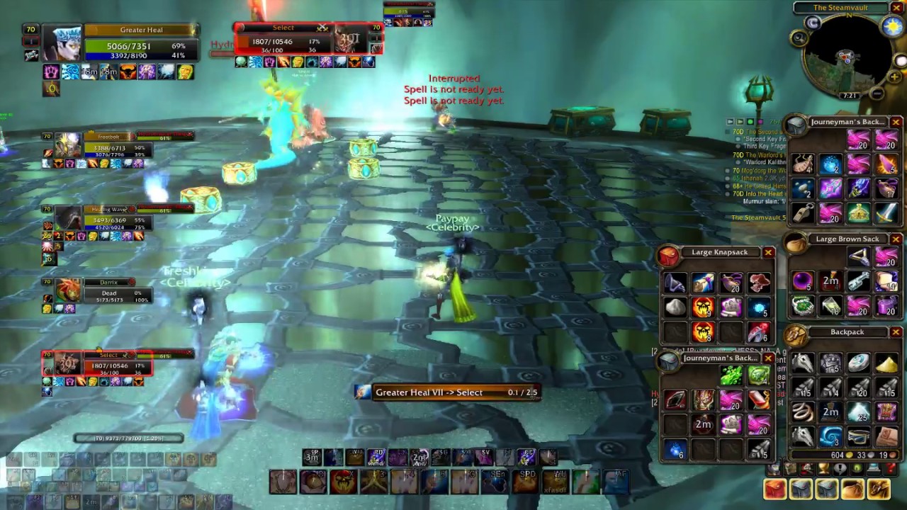 Hellground TBC 2.4.3 - 70 holy priest || Steamvaults - YouTube