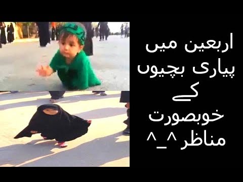 Cute Babies Walk In Arbaeen