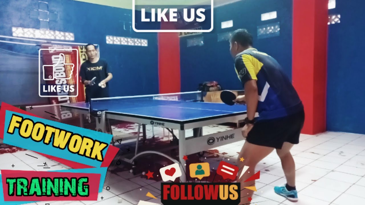 (PART 307) LATIHAN TENIS MEJA (footwork) - YouTube
