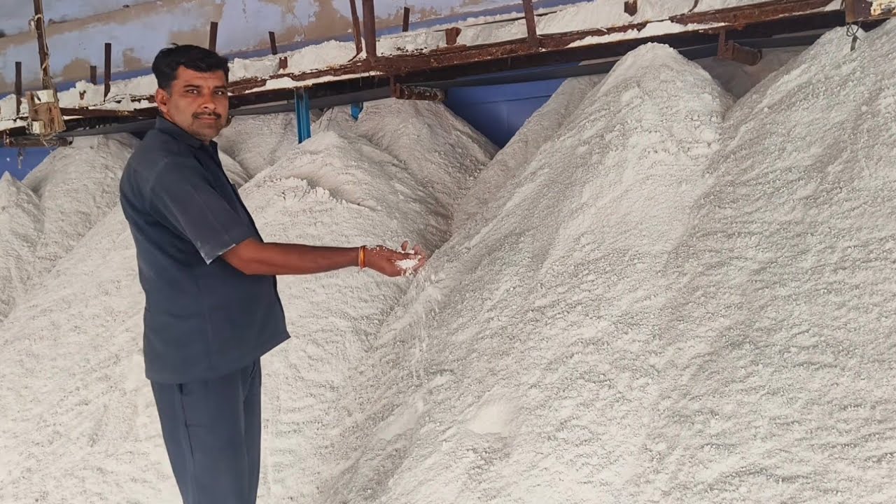 salt manufacturing process #saltwater - YouTube