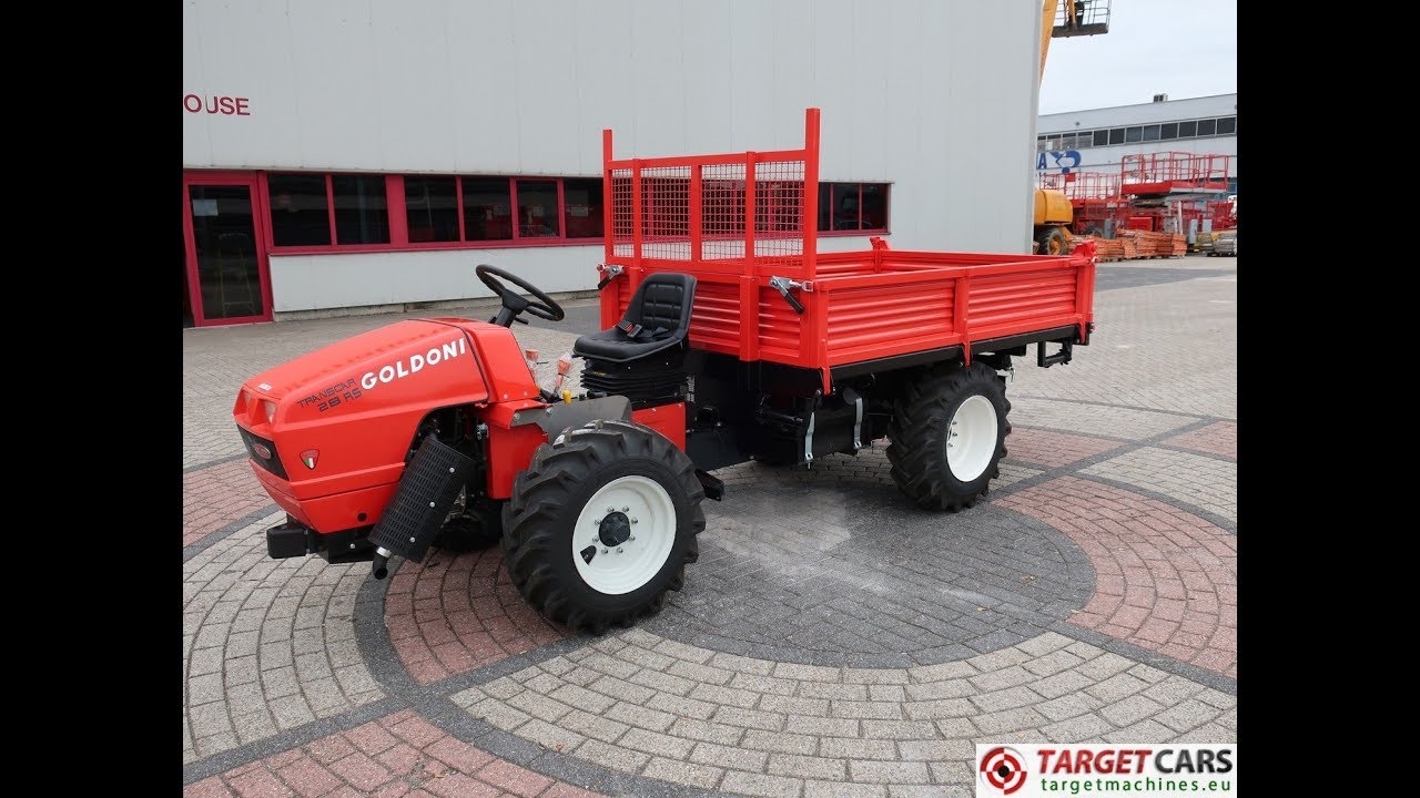 777207 GOLDONI TRANSCAR 28RS UTILITY TRACTOR TIPPER 3-WAY DUMPER 4WD ...