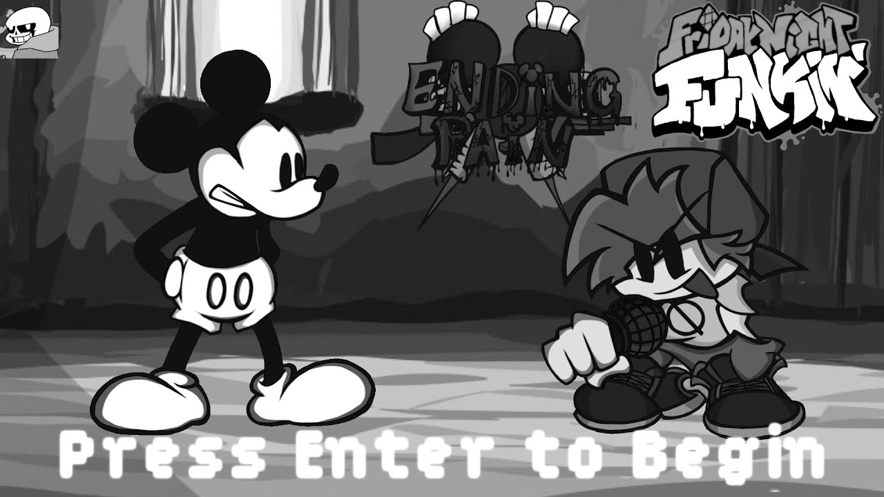 FNF ENDING PAIN 1.0 FANMADE DEMO #mickey #mickeymouse - YouTube