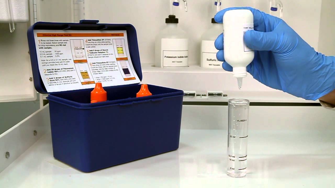 Chlorine (High Range) Test Kit - TK1123-Z - YouTube
