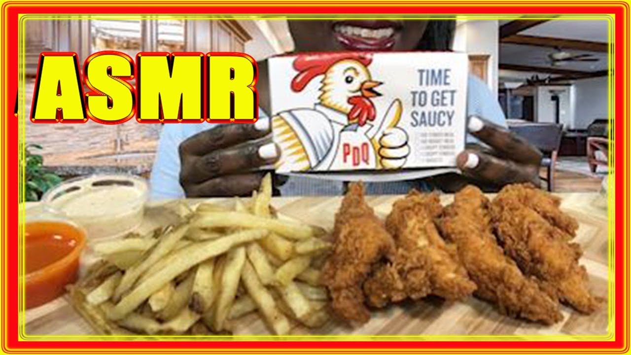 ASMR Eating PDQ Crispy Crunchy Chicken Strips *Extreme Crunch*🎧 - YouTube