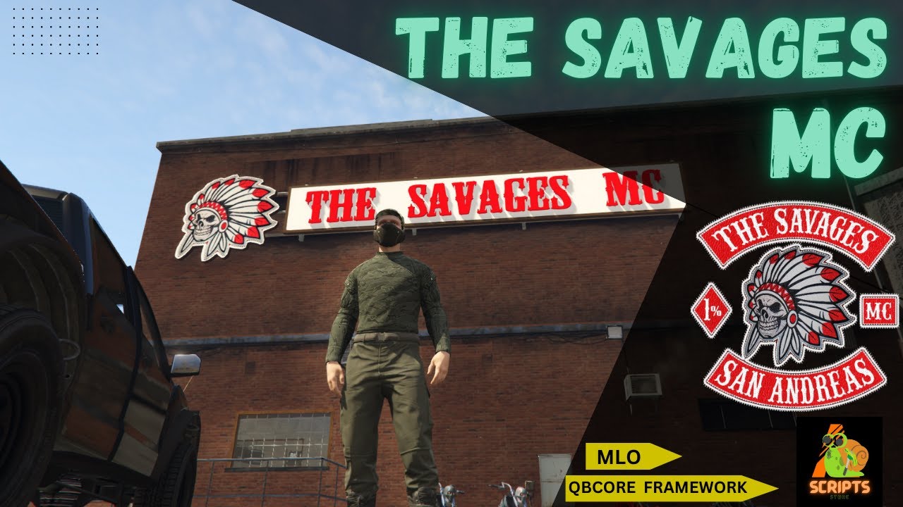 The Savages MC MLO | YMAPS| QBCORE | Gang MLO | New Updated MLO - YouTube