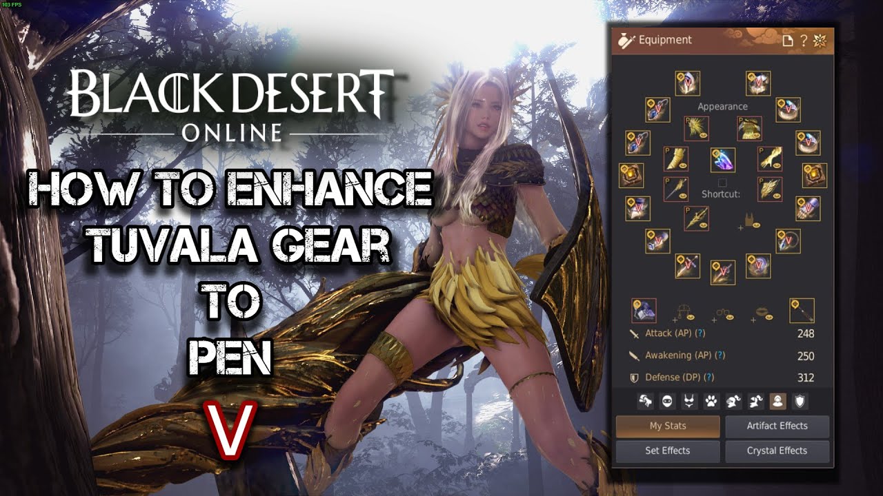 BDO: How to enhance seasonal Tuvala gear to PEN guide - YouTube