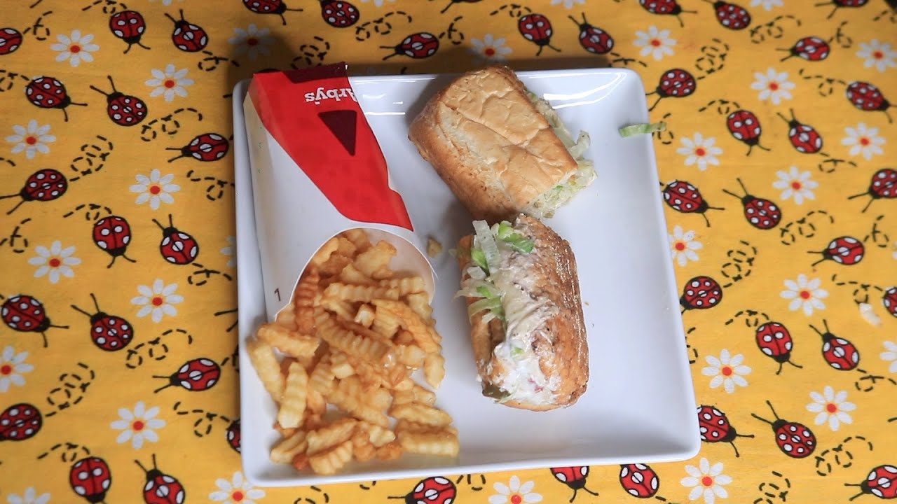Arby's Large Fries Potbelly Tuna ASMR Eating Sounds - YouTube