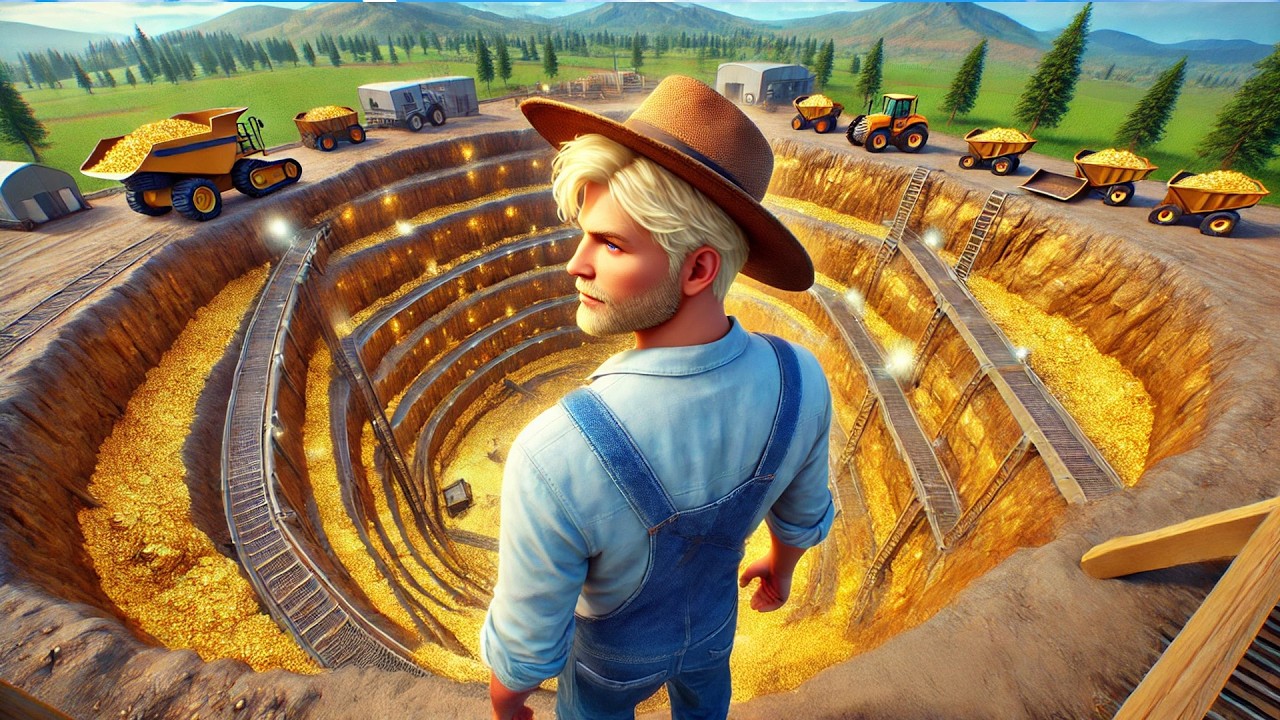 From 0$ in a GIANT PIT to MEGA GOLD FARM! - YouTube