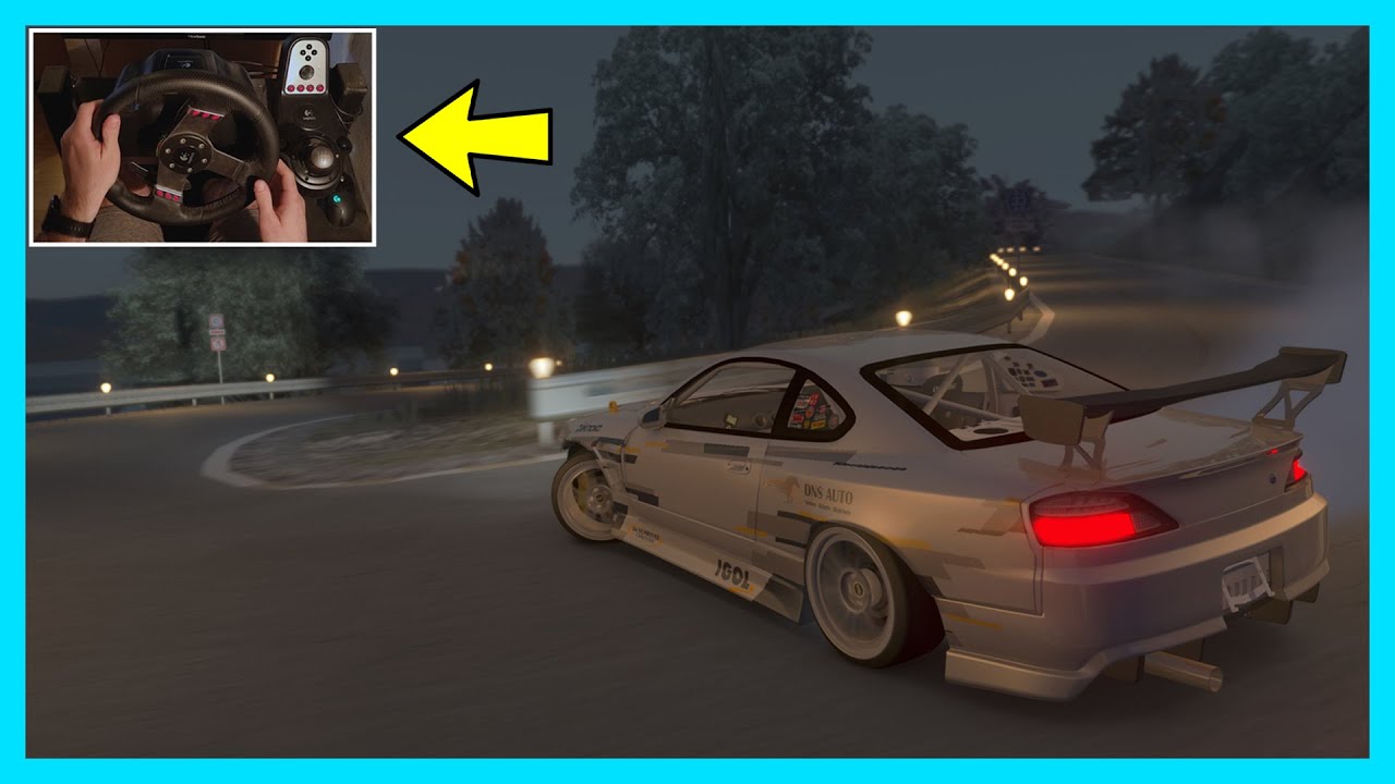 NISSAN S15 NIGHT DRIFT | Assetto Corsa PC w/900° Steering Wheel - YouTube