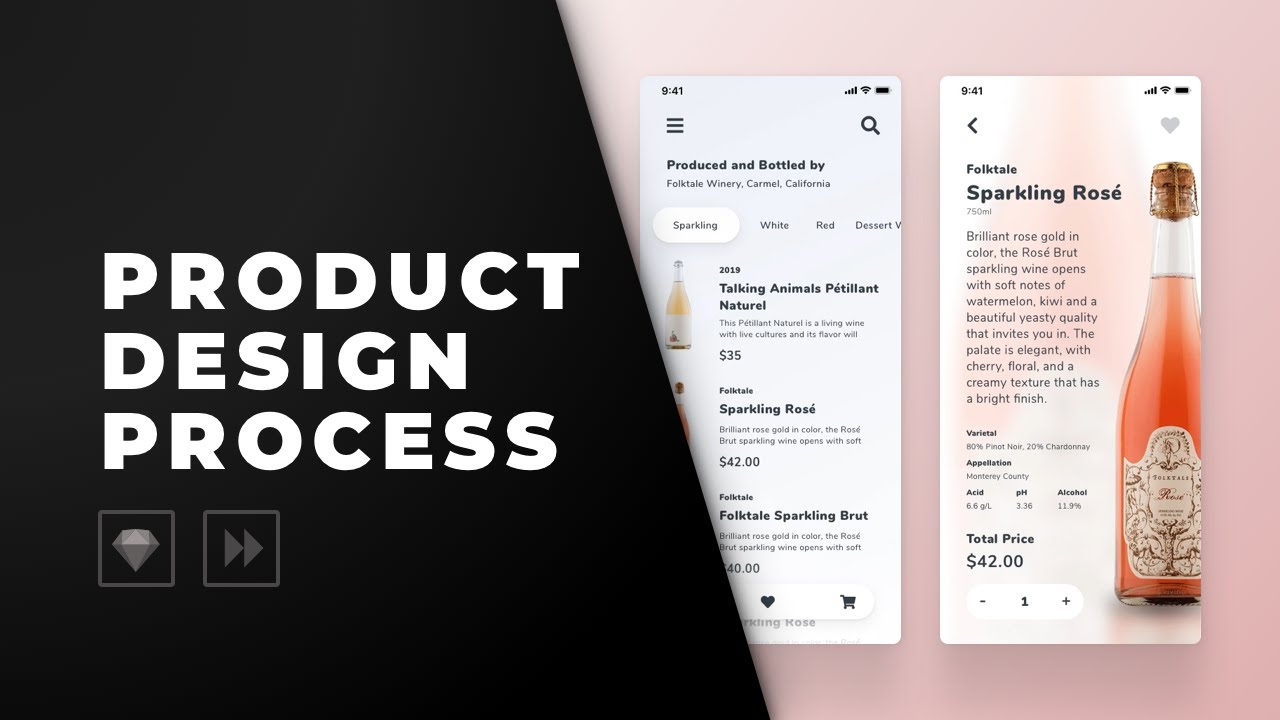 User Interface Design - UI Wine App Process - YouTube