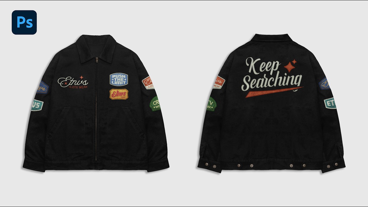 Work Jacket Mockup Psd - YouTube