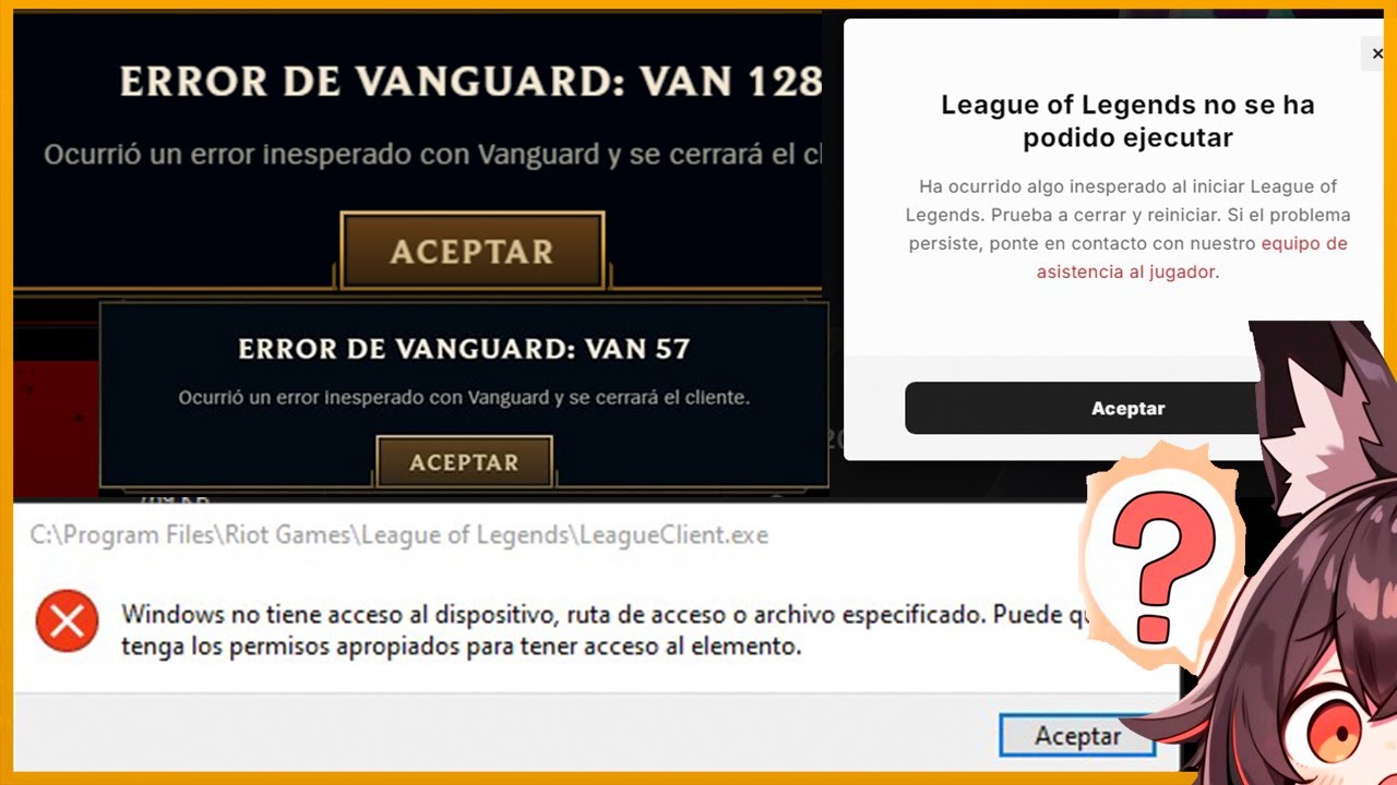 Problemas de Vanguard y Soluciones. League of Legends - YouTube