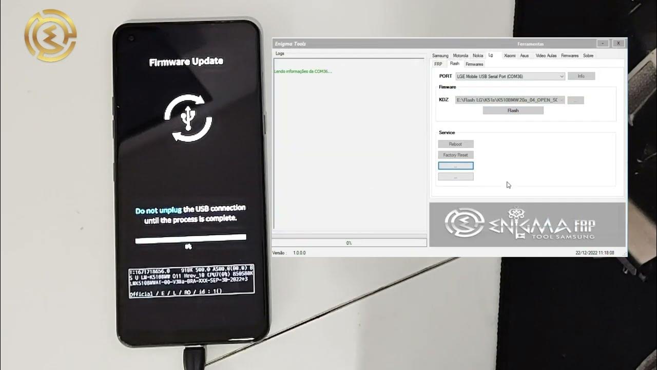 Flash LG K51S - Enigma Tool - YouTube
