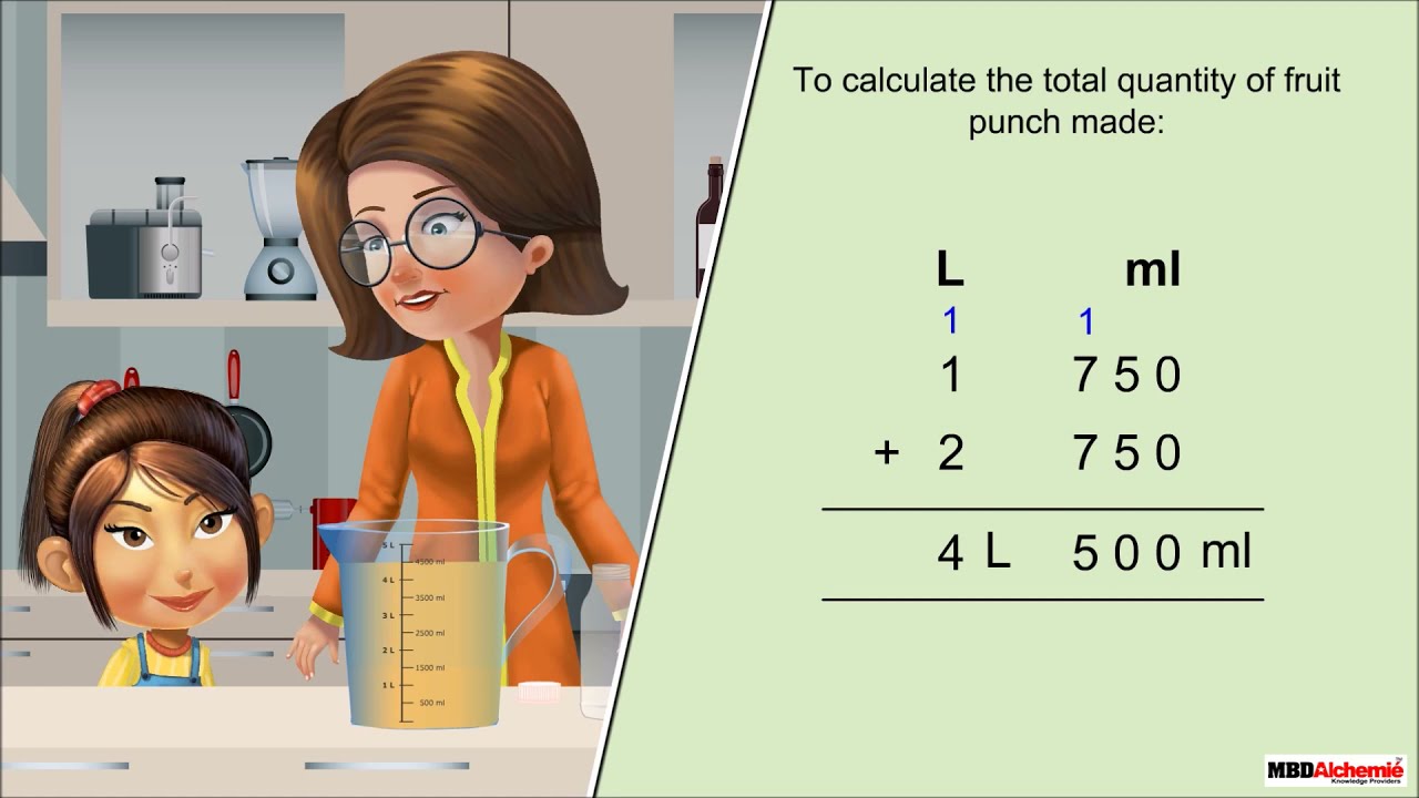 Math | Class 3 | Jugs and Mugs | Addition of Capacity - YouTube
