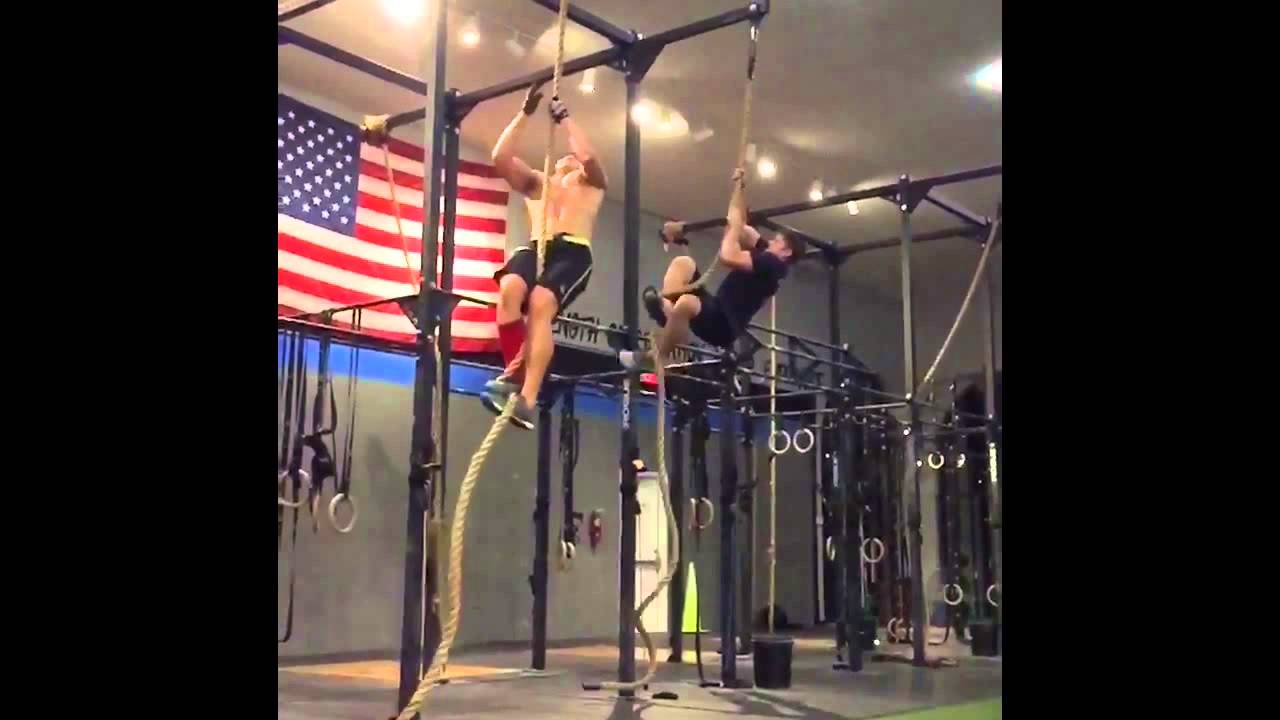 Slow Motion Rope Climb CrossFit Palm Beach - YouTube