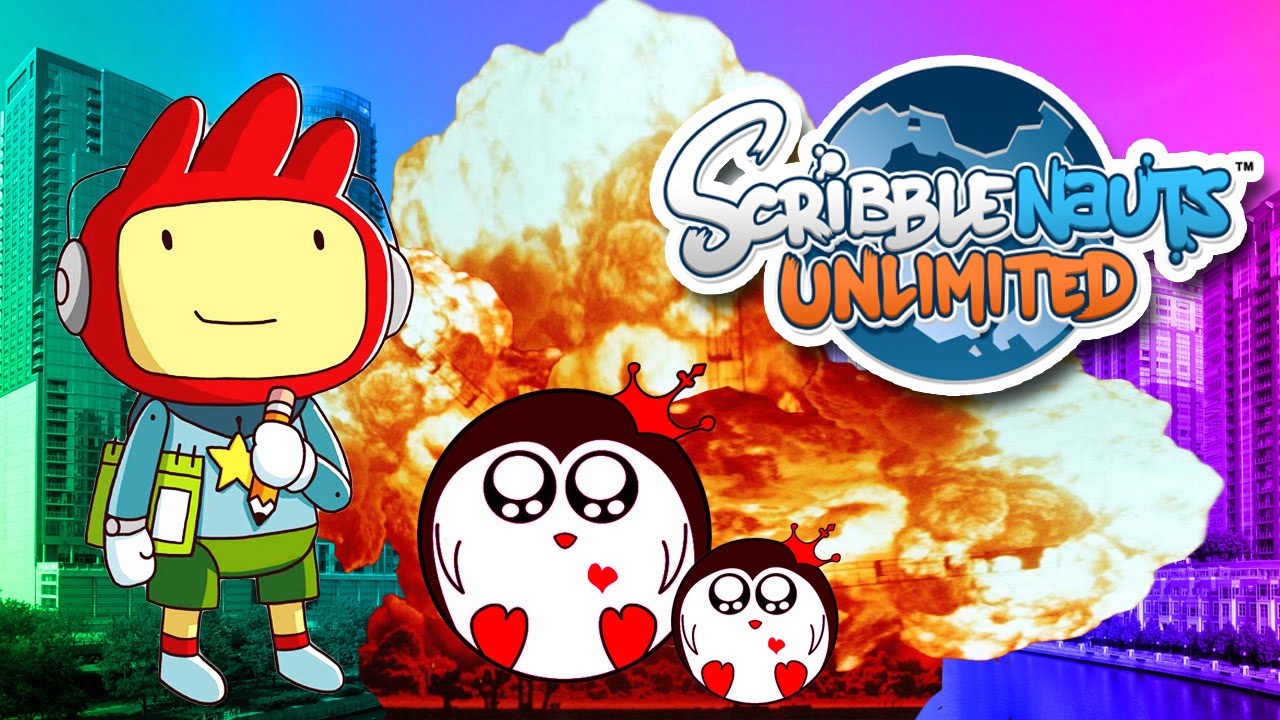 DEATH BY NUCLEAR PENGUIN | Scribblenauts Unlimited Part 2 - YouTube