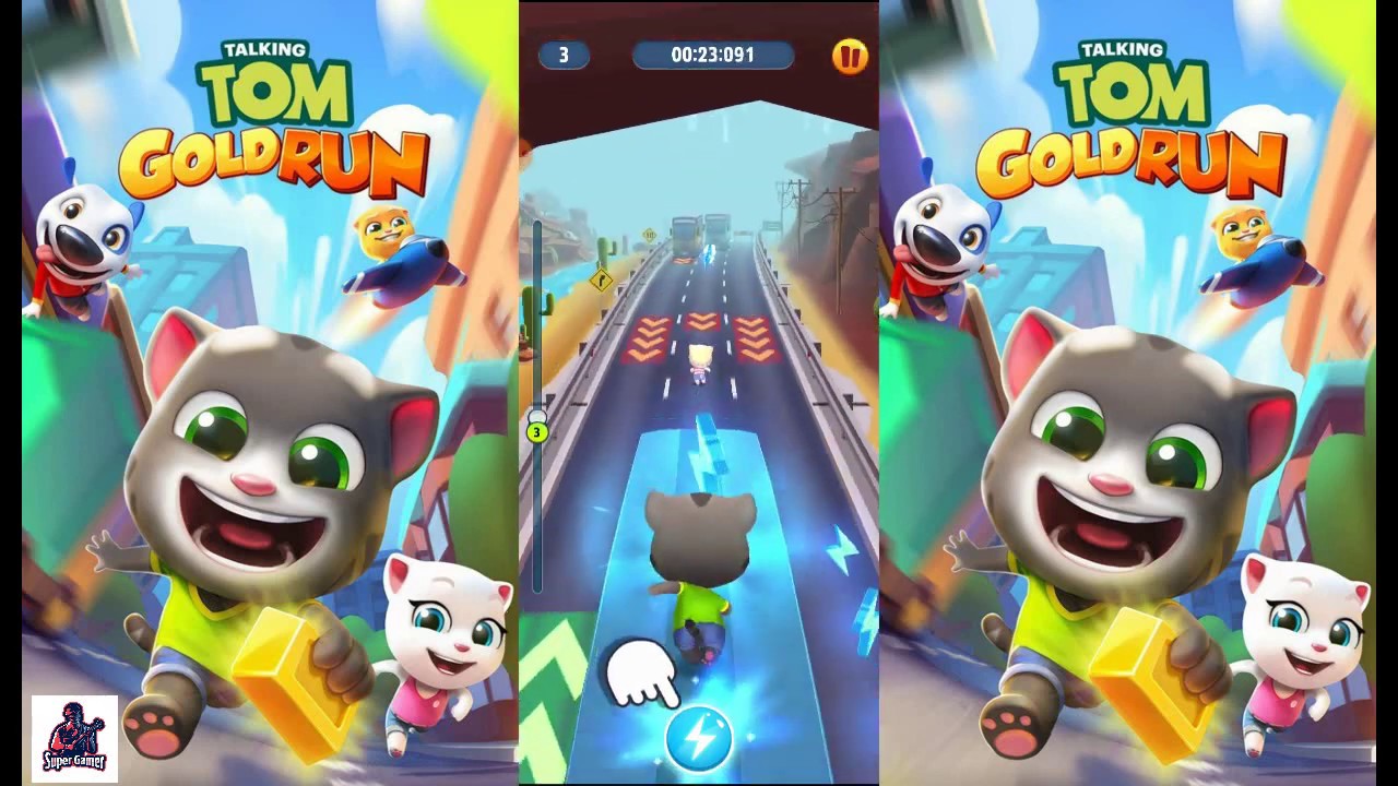 Talking Tom Gold Run Android Gameplay - Talking Tom Gold Run-1. Super ...