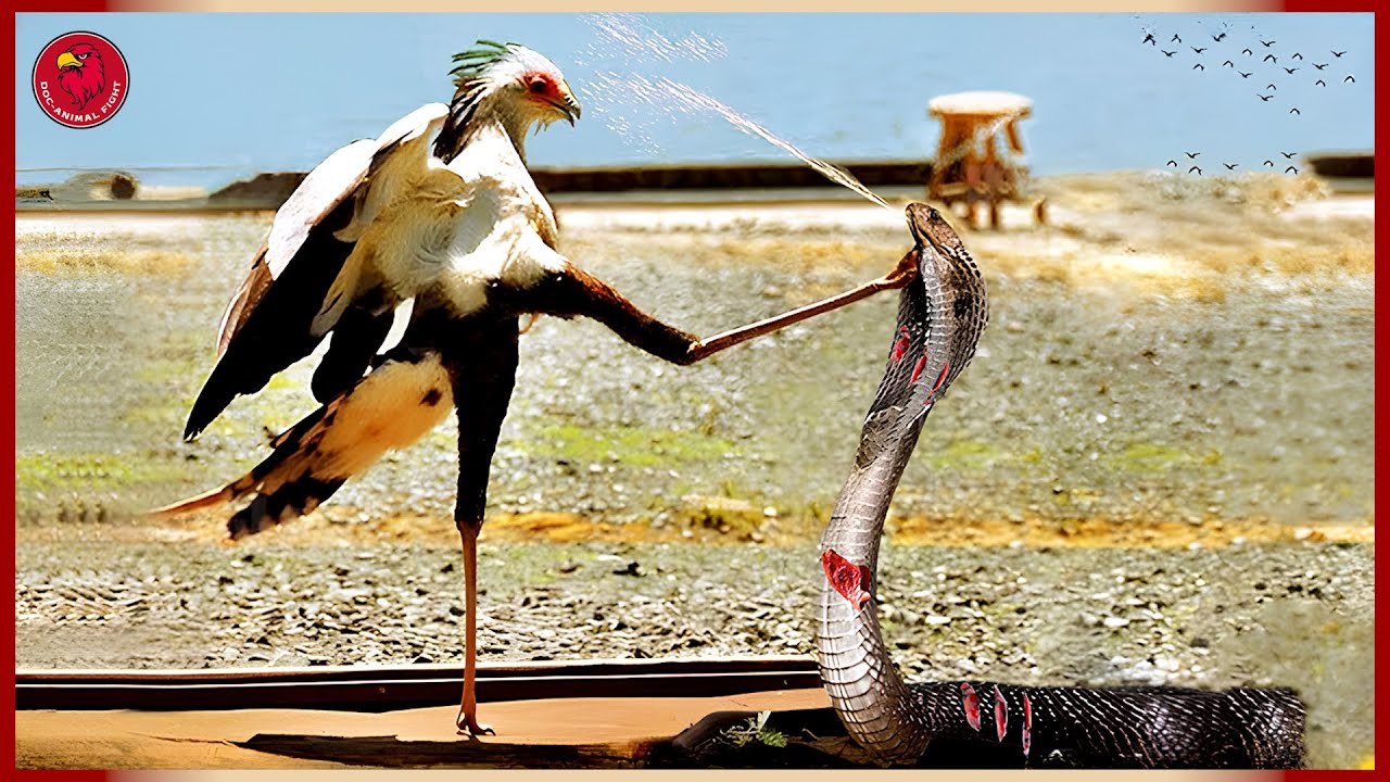 45 Moments When A Secretary Bird Kicks A King Cobra To Death In Revenge ...