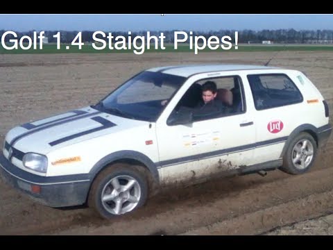 Vw Golf 1.4 Straight Pipes - YouTube