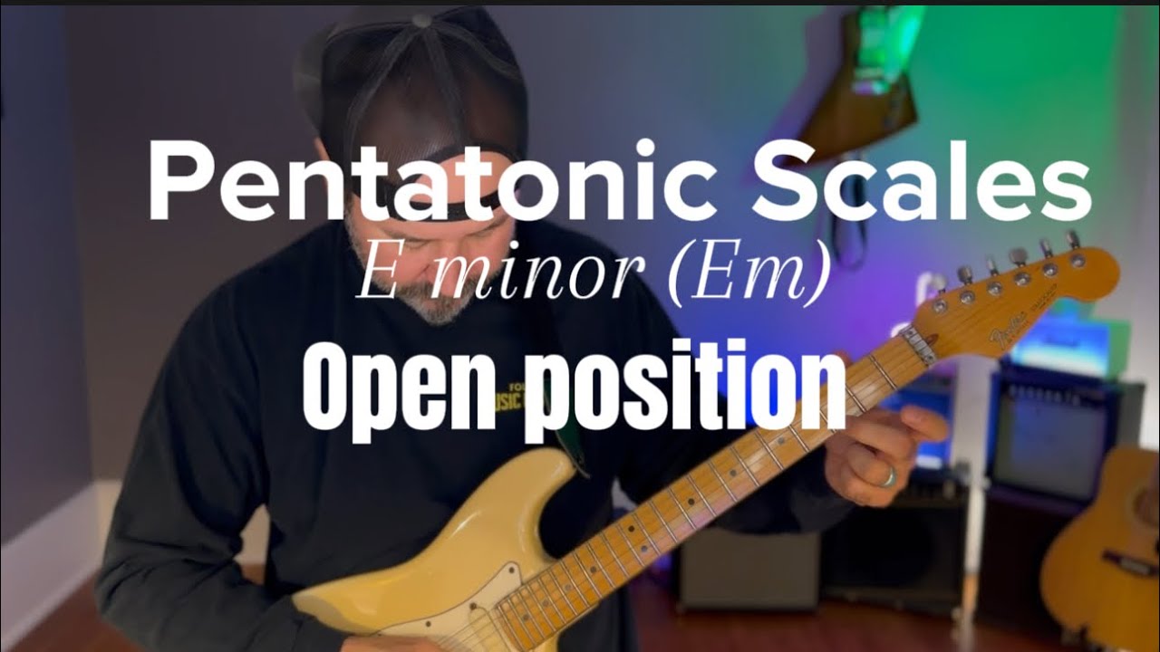 Open position minor pentatonic scale | guitar scales | Folsom music ...