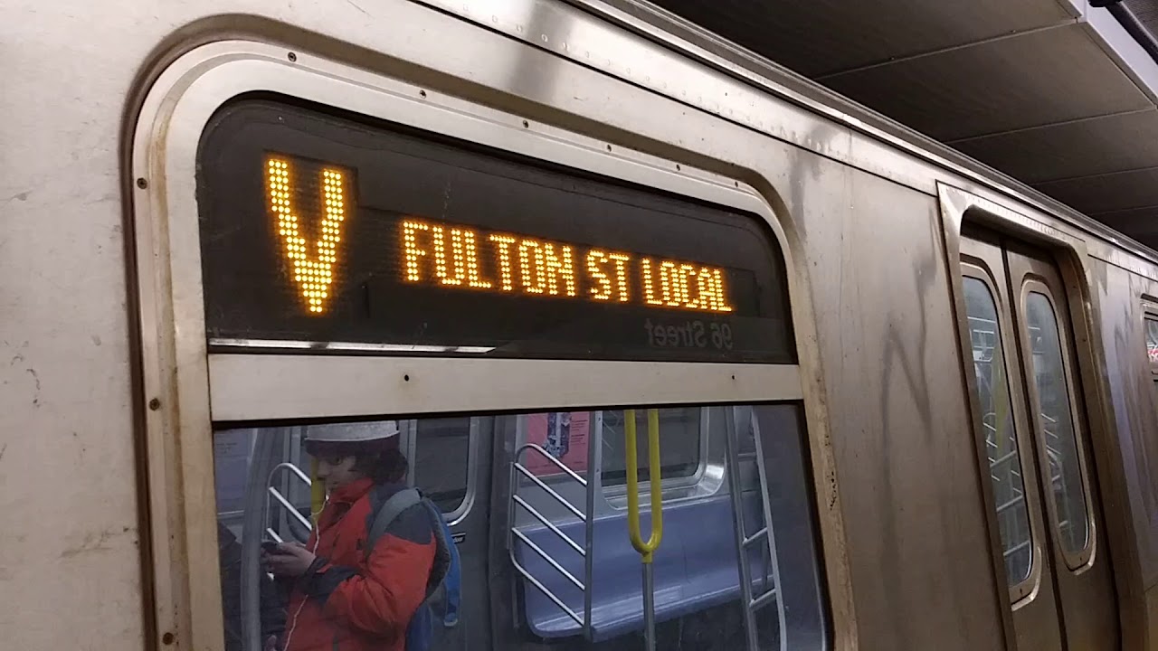 R160 V train to Euclid Avenue via Fulton Street - YouTube