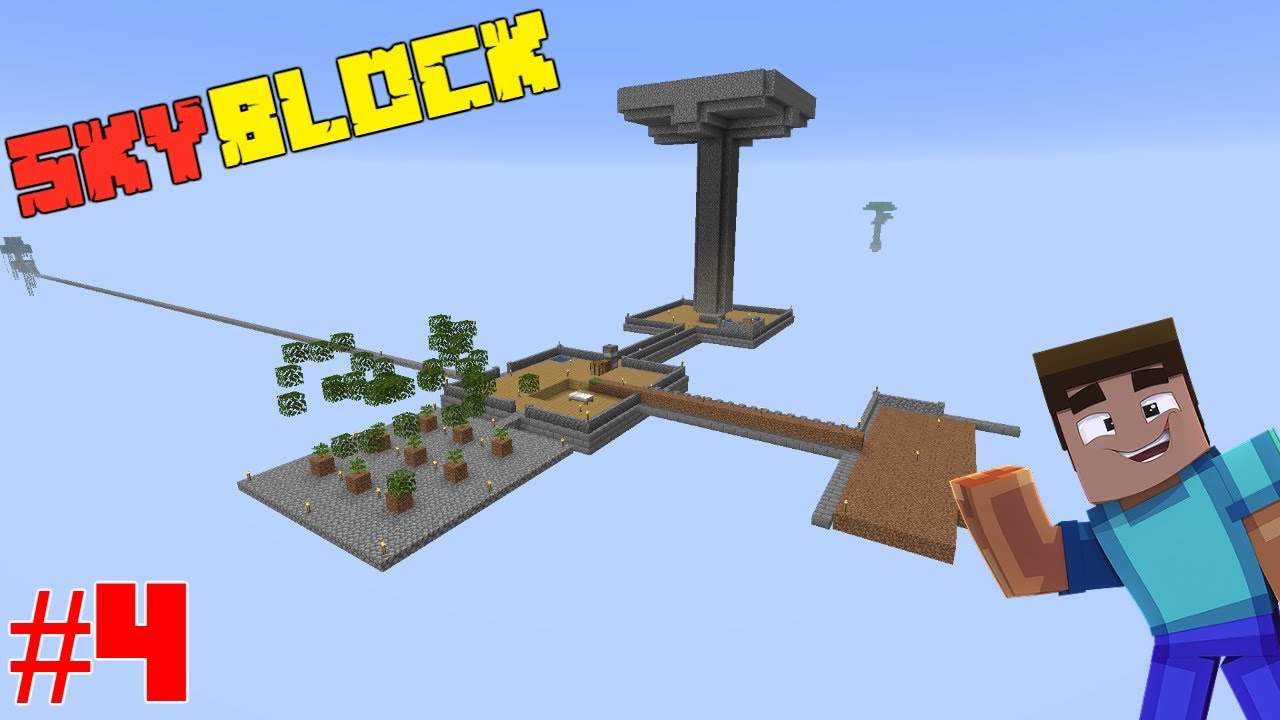 Farming Dirt! | Minecraft Skyblock Timelapse | Episode 4 - YouTube