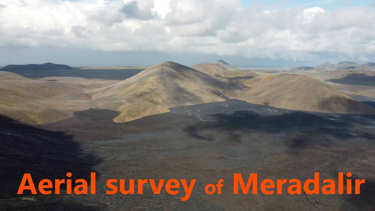 Aerial survey of Meradalir - August 7th, 2021 - Iceland Geldingadalir ...
