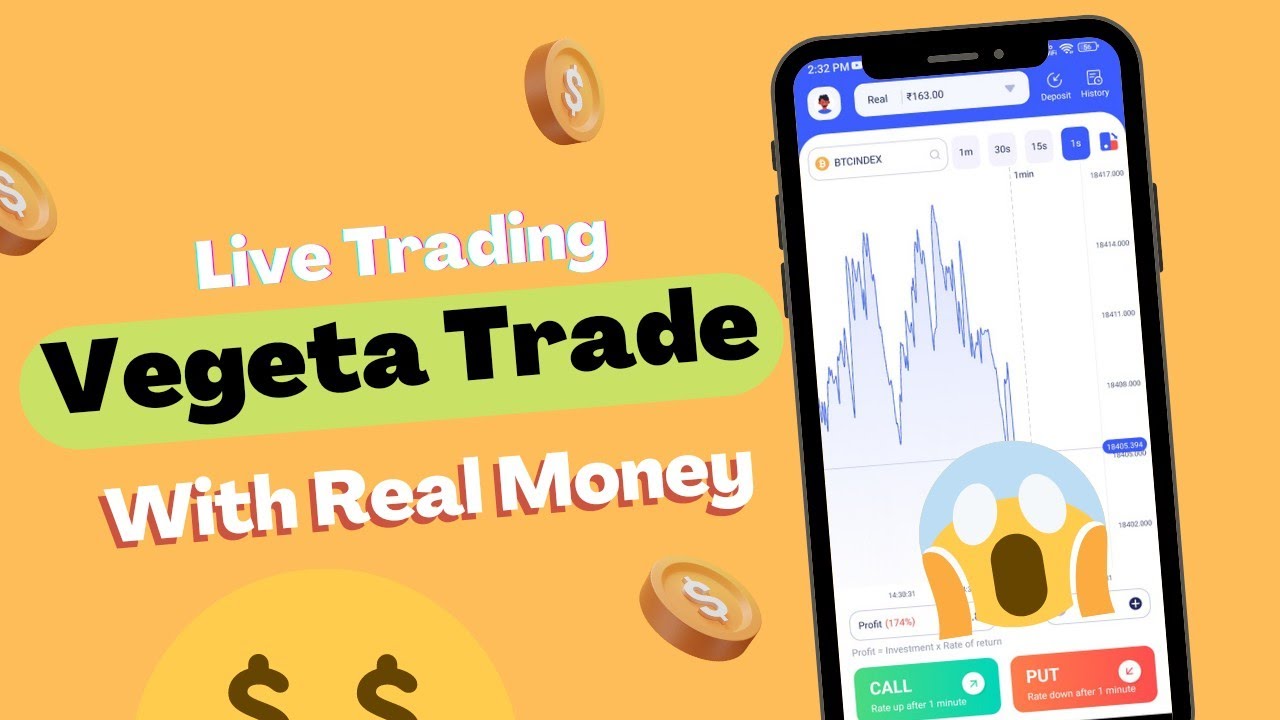 Vegeta Trade App Live Real Money Trading || Vegeta Trade Short Video ...
