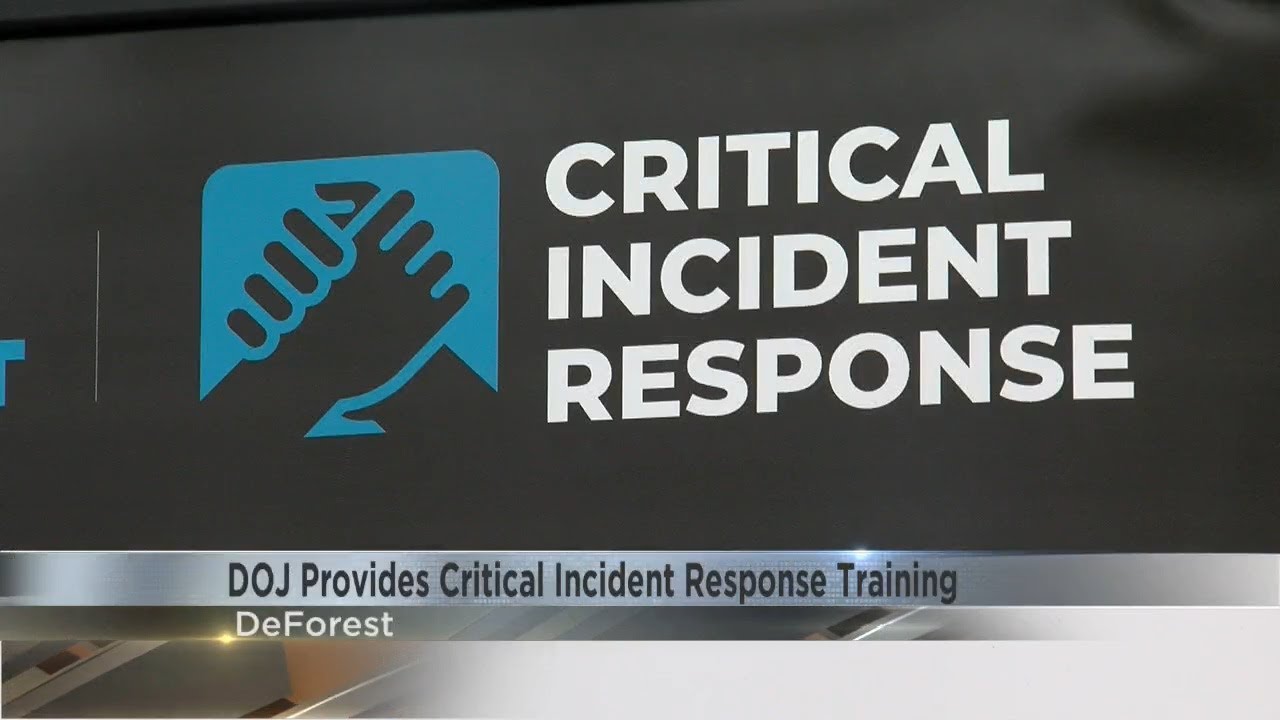 DOJ provides critical incident response training - YouTube