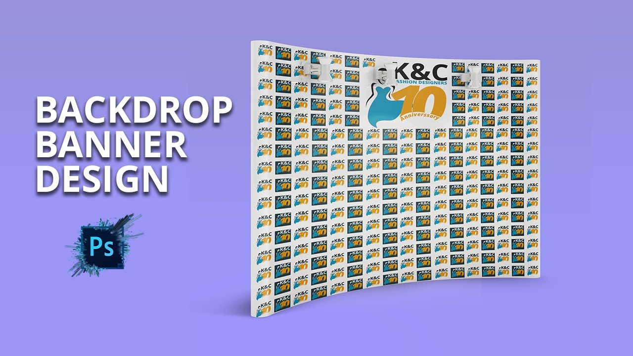 How To Design Backdrop Banner in Photoshop | Backdrop Banners ...